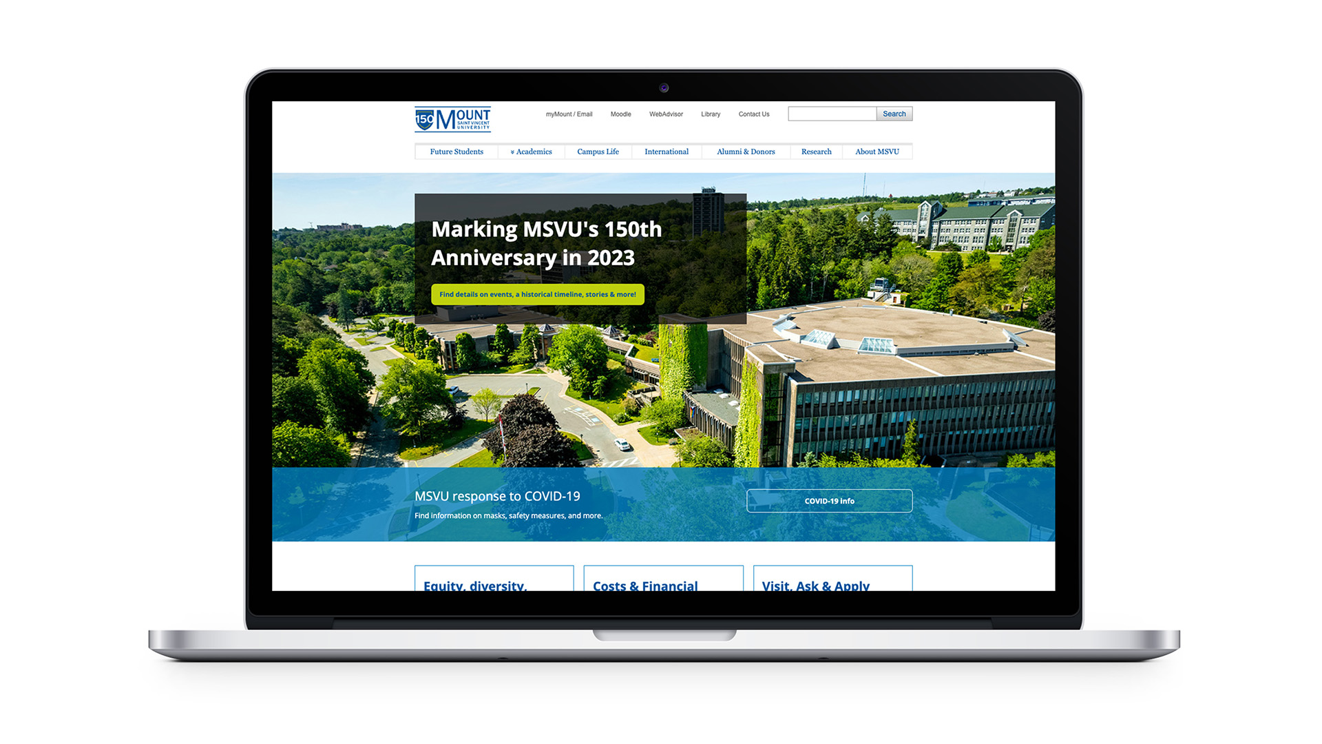 MSVU Website Migration - Marvelous Design